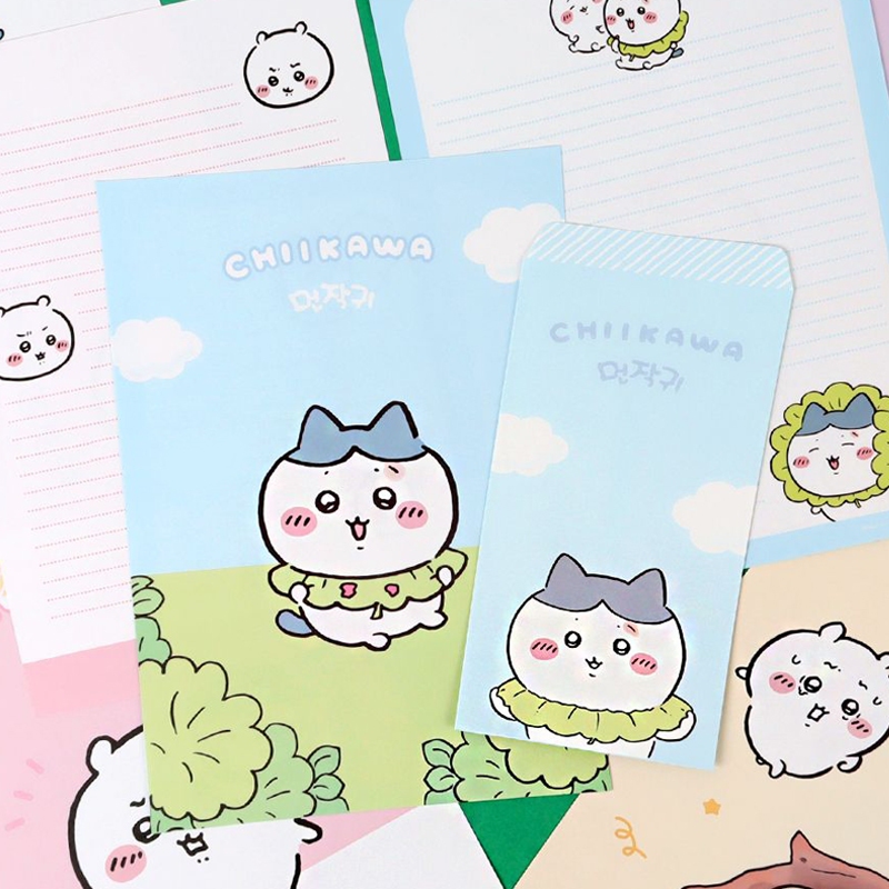 Chiikawa Letter Paper Envelope Set Stationery Writing Paper Cute Korean ...