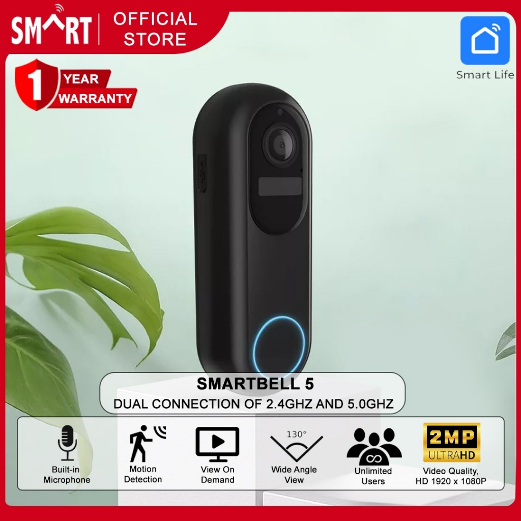 Smart Doorbell / SmartBell 5 / Door Security / Motion Camera / Wifi ...