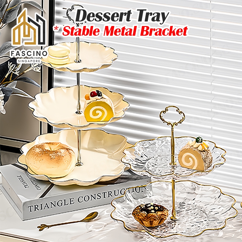 【SG】3 Tier Cake Stand Dessert Display Tray Table Display Snack Tray ...