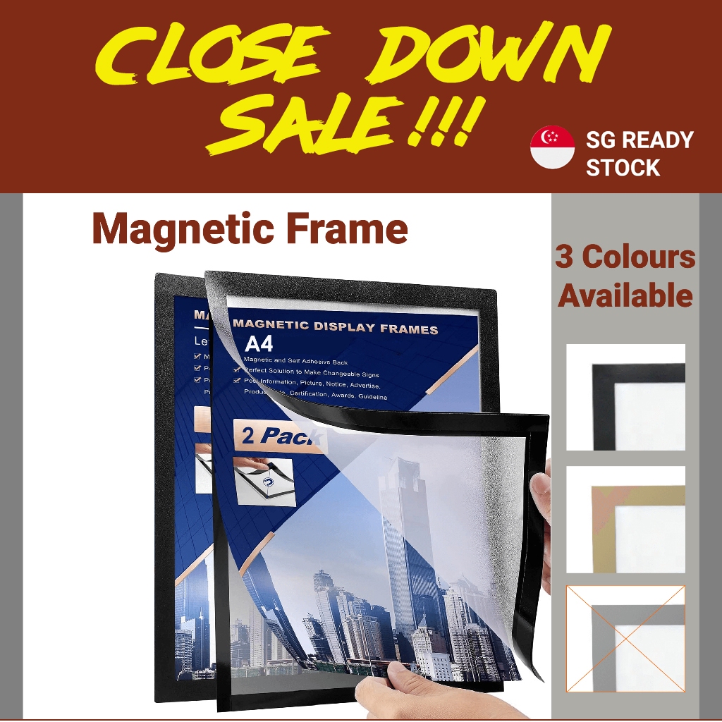 SG Seller - Cheapest Magnetic Photo Frame PVC Picture Frame Easy change ...