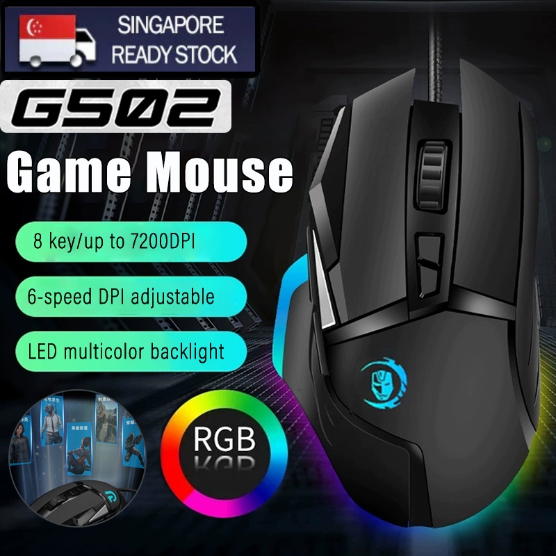 [SG] G502 2.4G Mouse Wireless Gaming Mouse With RGB Luminous Wired ...