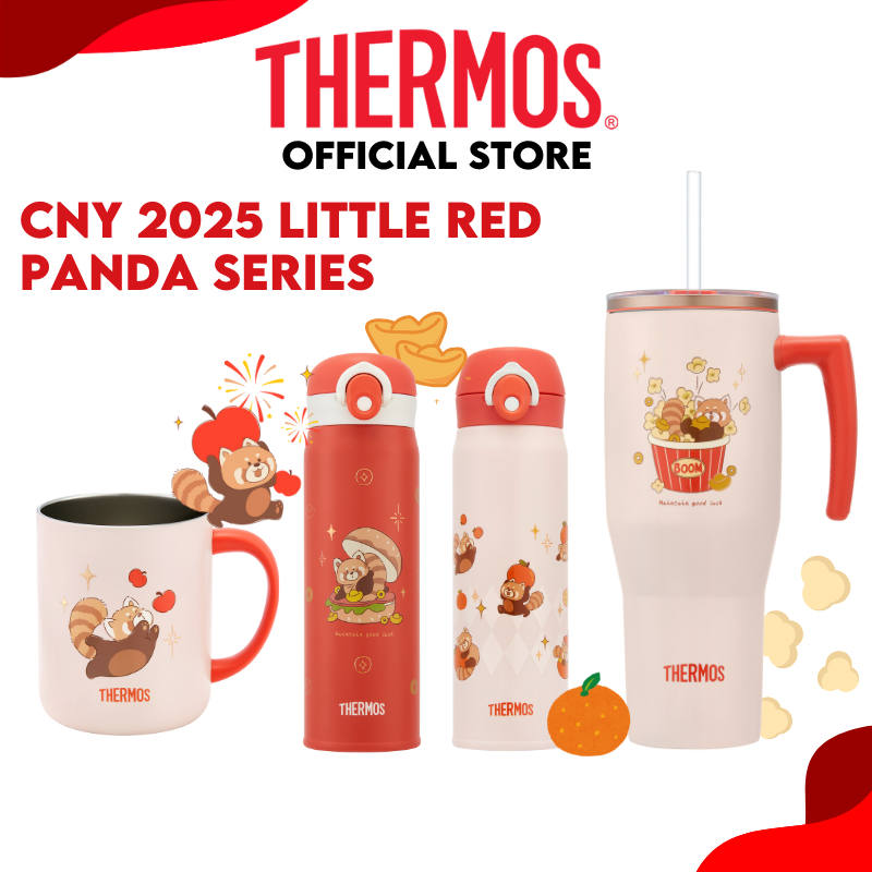 Thermos® CNY Red Panda Thermal Bottle and Tumbler Stainless Steel 316 ...