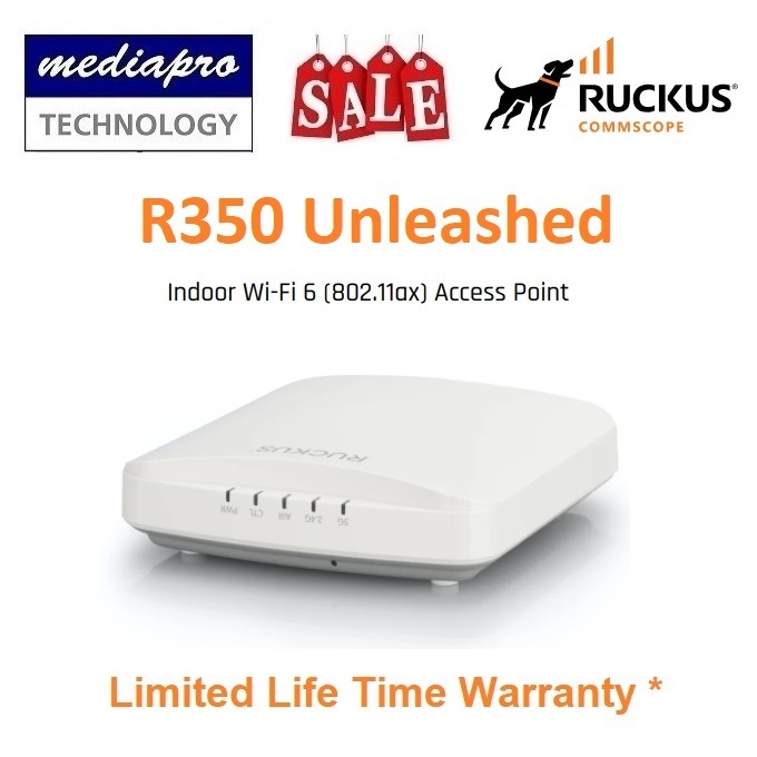 Ruckus R350 AX1800 WiFi 6 Unleashed Wireless Access Point - Local ...