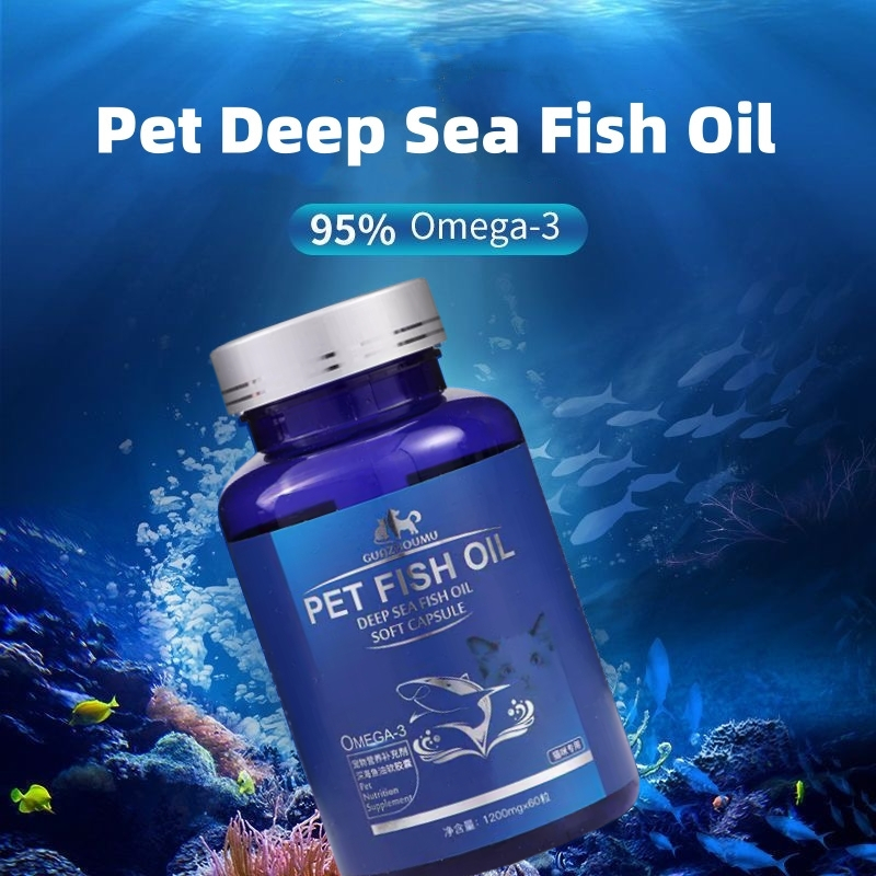 [SG Stock]Pet Fish Oil Cat Dog Supplements Omega-3 Fish Oil Capsules ...