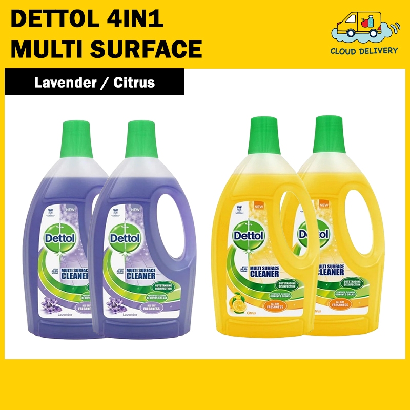 Dettol Multi Purpose Surface Cleaner 4-in-1 (2 x 1.5L) Twin Pack ...