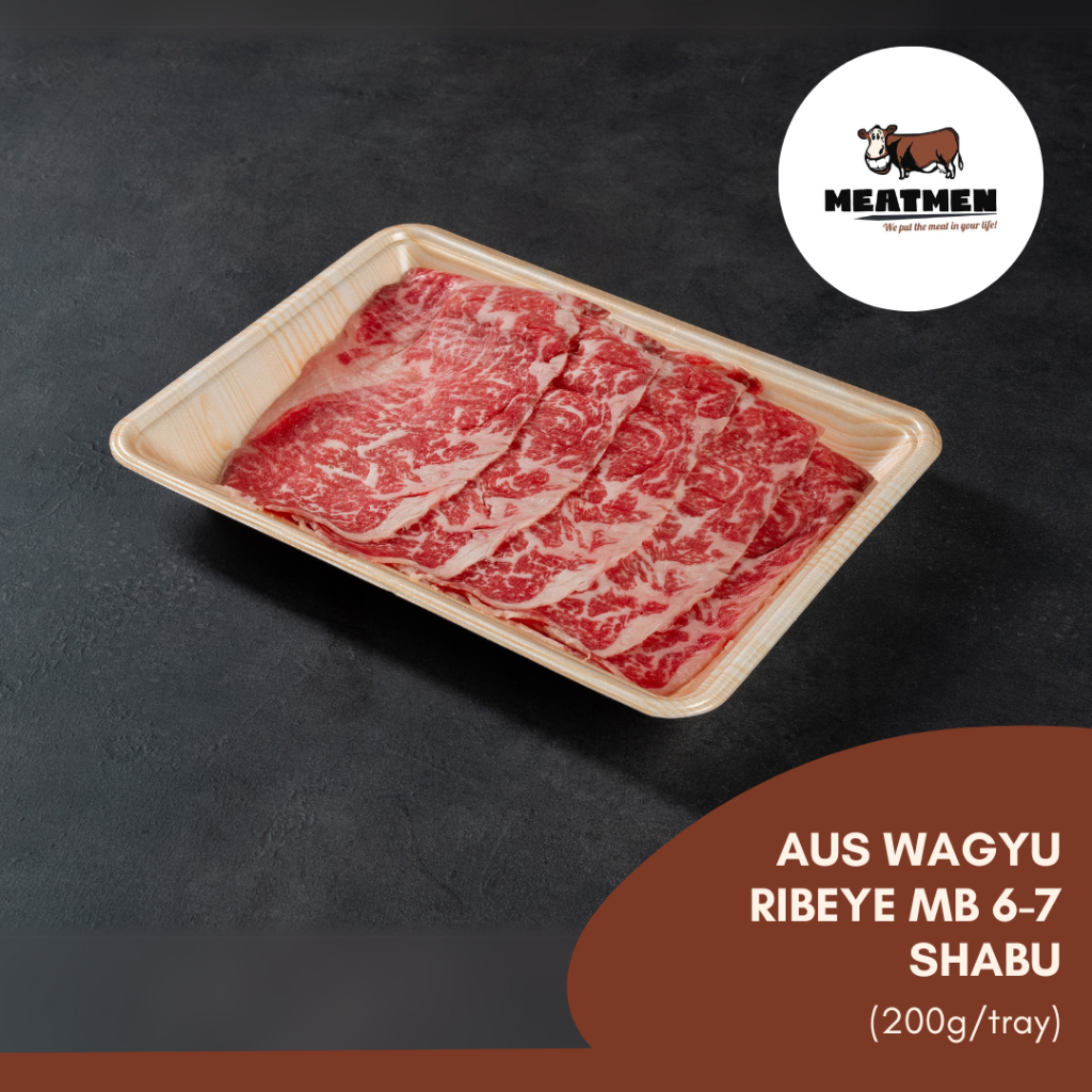 [FROZEN] AUS WAGYU RIBEYE MB 6-7 SHABU SHABU (200g/tray) | Shopee Singapore