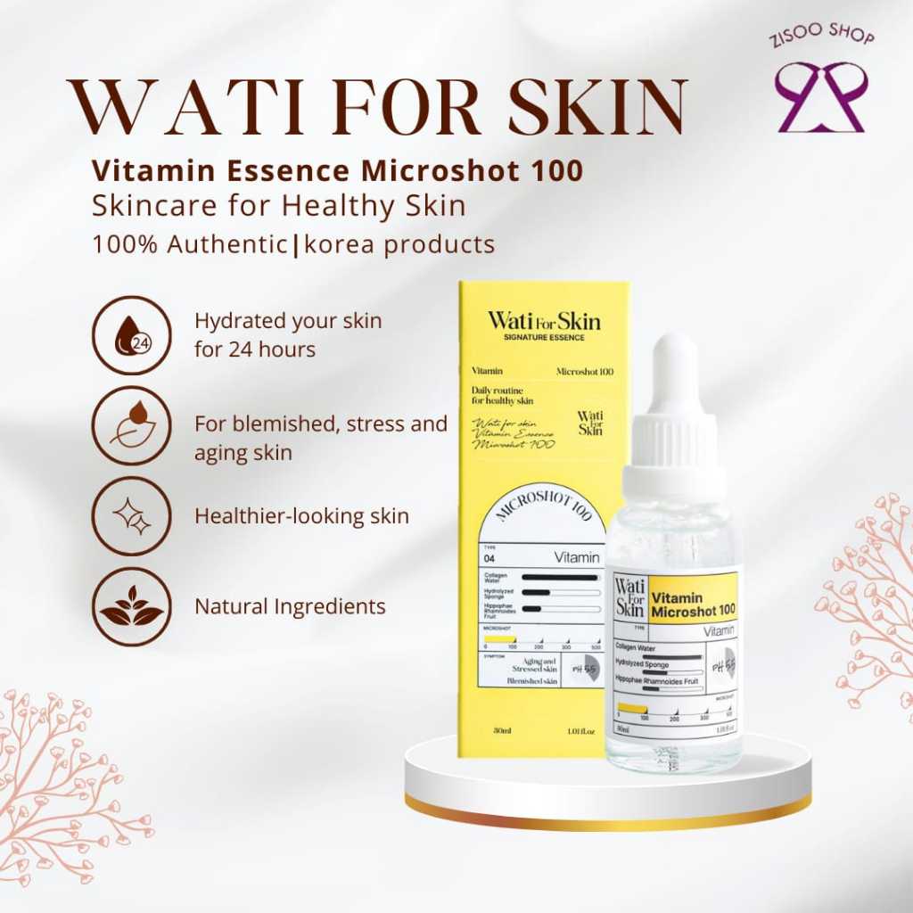 Wati For Skin Vitamin Microshot 100 Essence 30ml - Blemished, Stressed ...