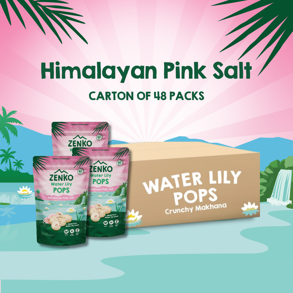 ZENKO Superfoods - Water Lily Pops - Himalayan Pink Salt 48 small packs ...