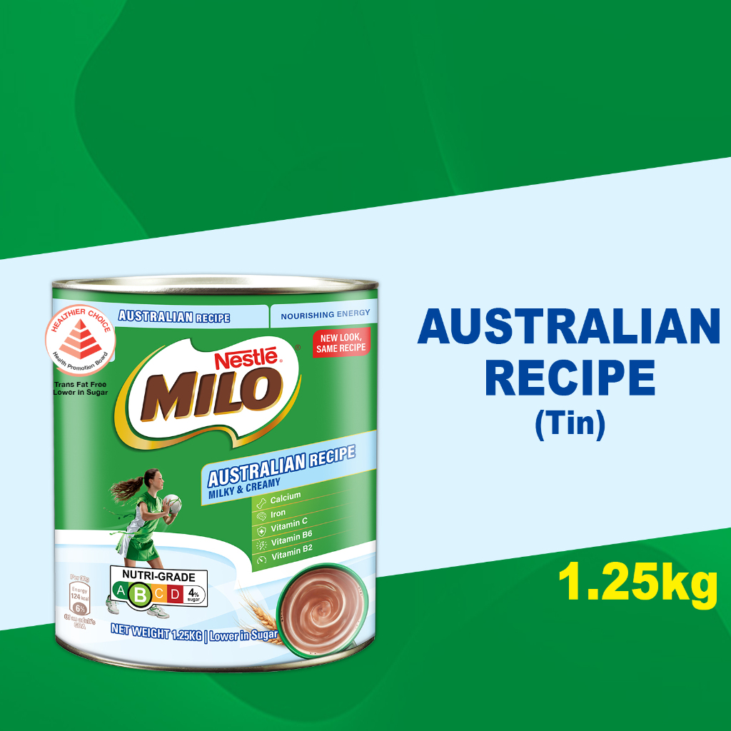 MILO Australian Recipe Powder Tin (1.25kg) | Shopee Singapore