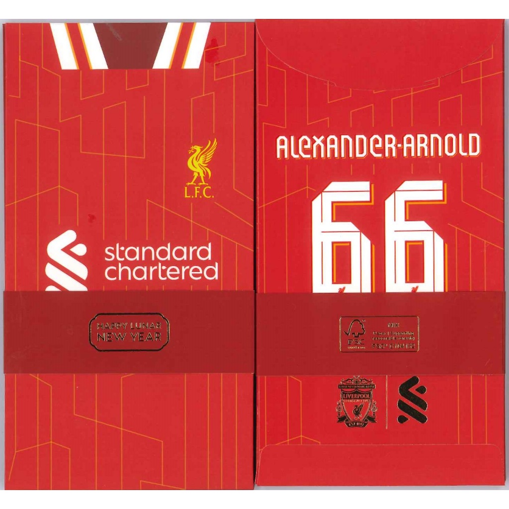 2025 Standard Charted Bank Liverpool FC Red Packet | Shopee Singapore
