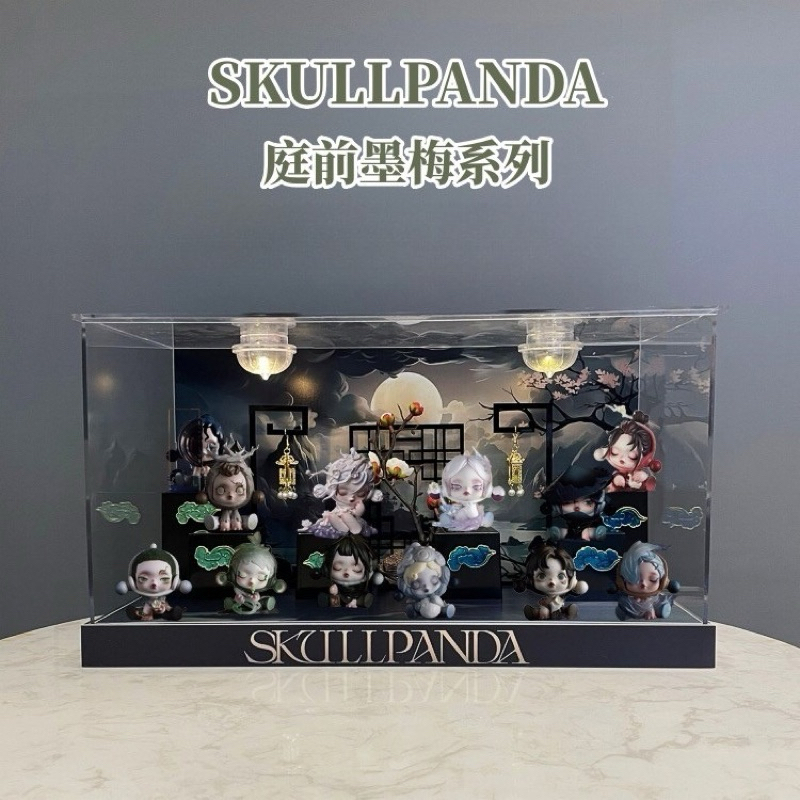 SKULLPANDA Ink Plum Series Blind Box Figure Scene Display Box | Shopee ...