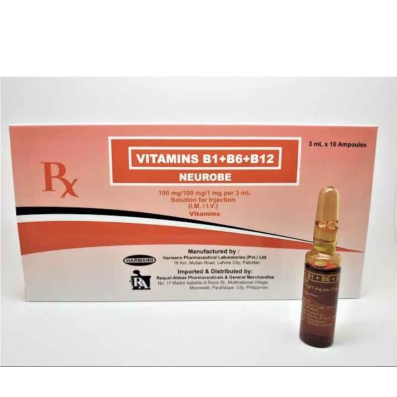 NEUROBE VITAMIN B1, B6, B12 (VITAMIN B COMPLEX) | Shopee Singapore