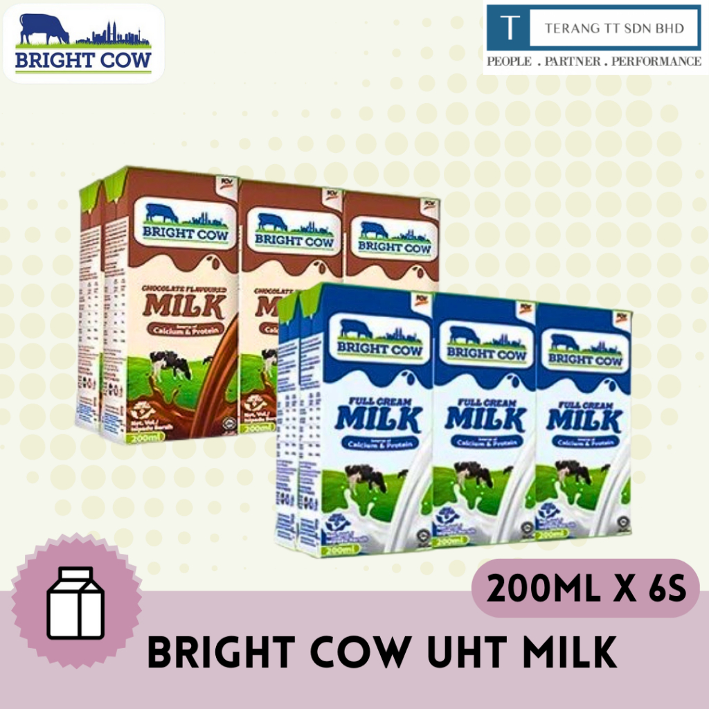BRIGHT COW UHT Milk (200ml X 6's) | Shopee Singapore