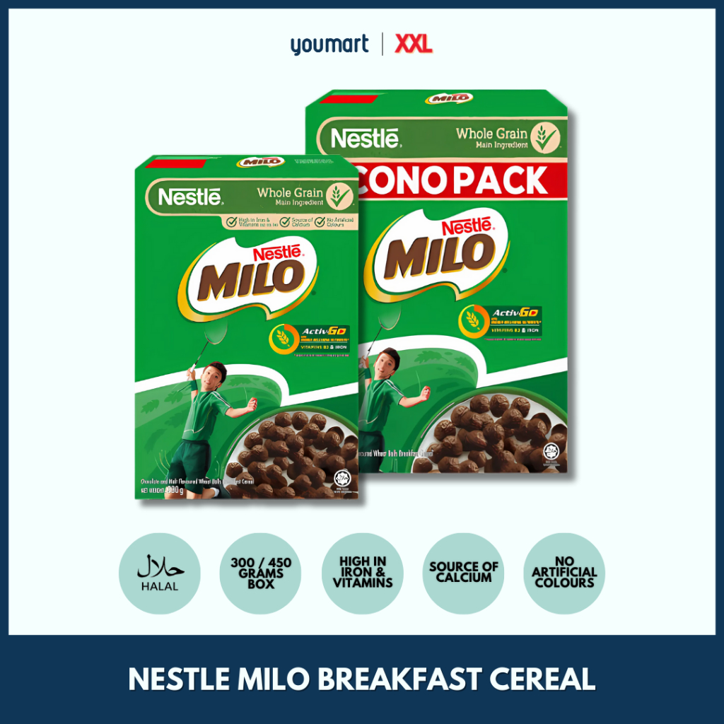 Nestle Milo Breakfast Cereal • Halal • 300g / 450g • by XXL Store ...