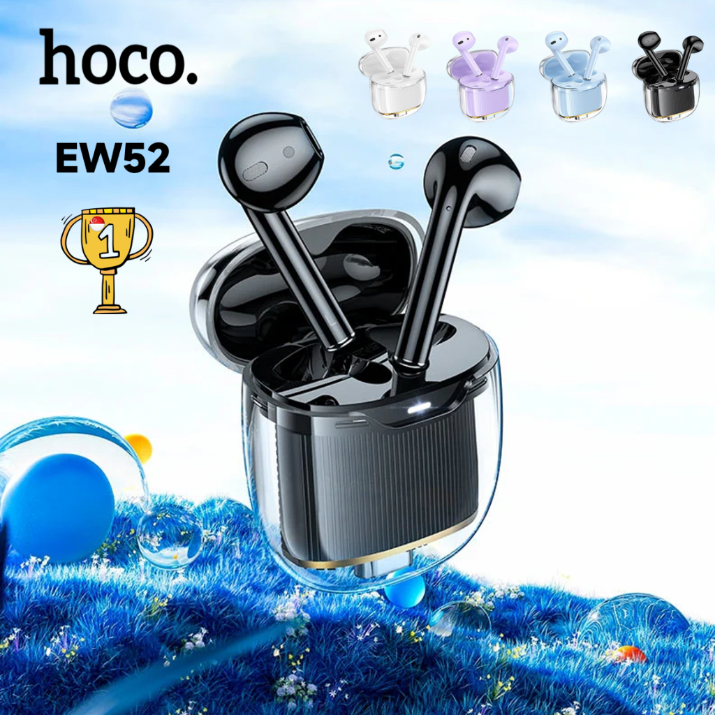 Hoco EW52 TWS Ture Wireless Stereo Music Earbuds Headset With Mic ...