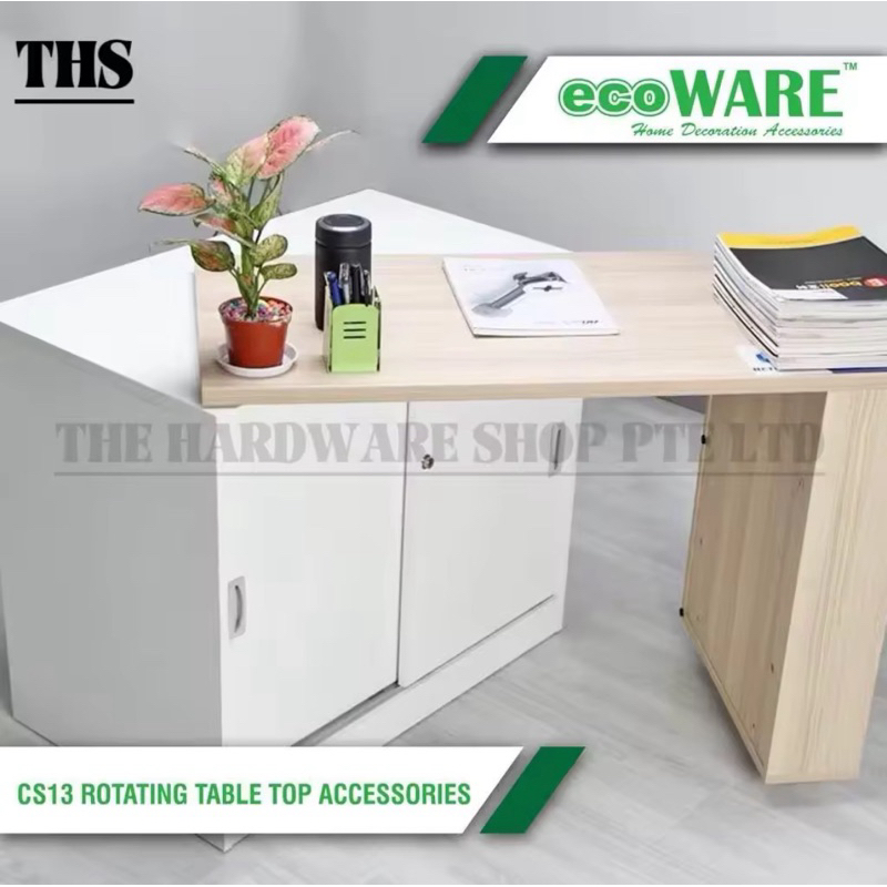 ecoWARE CS13 Rotating Table Top Accessories 90 Degree Rotating Office ...