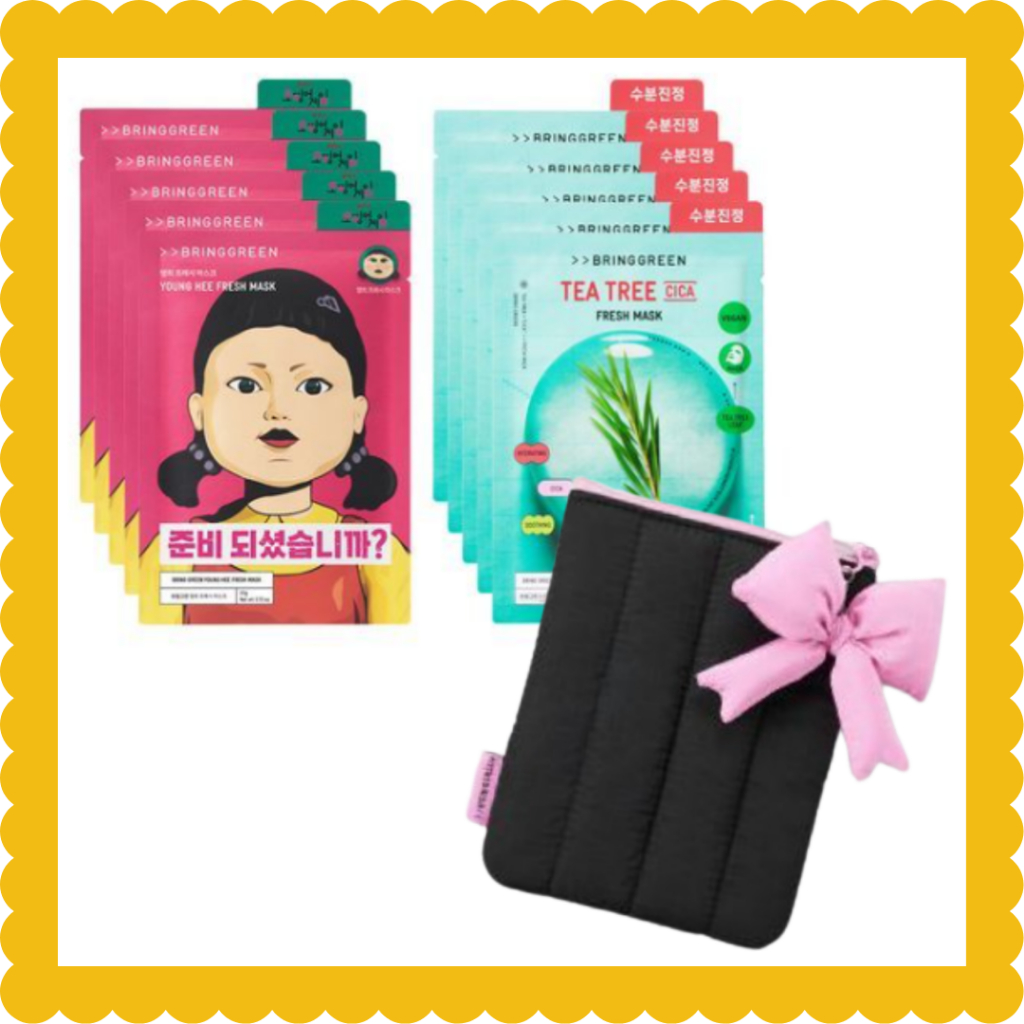 [BRING GREEN] Fresh Mask Sheet 10ea (Tea Tree Cica 5ea+Young Hee 5ea ...