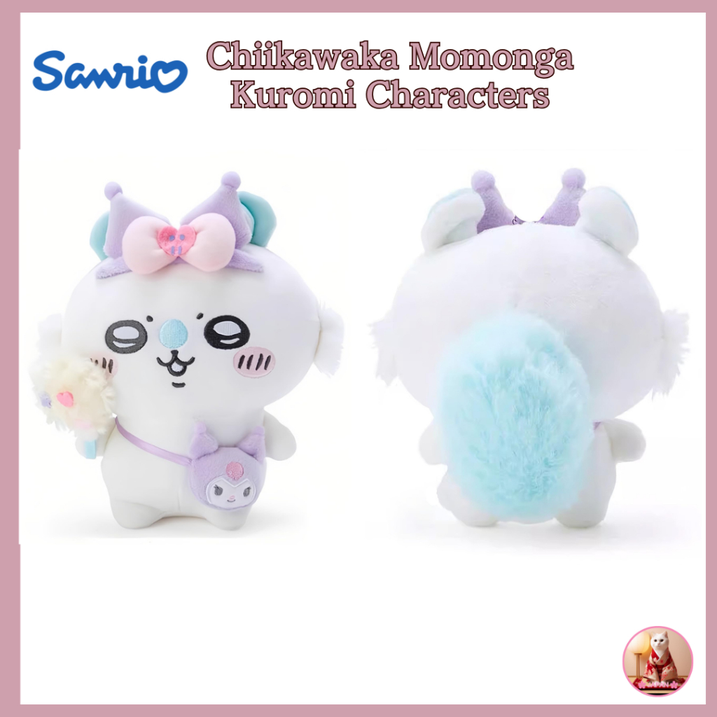 Chiikawaka Momonga Kuromi Characters Plushie Kuromi-chan Goods Mascot ...