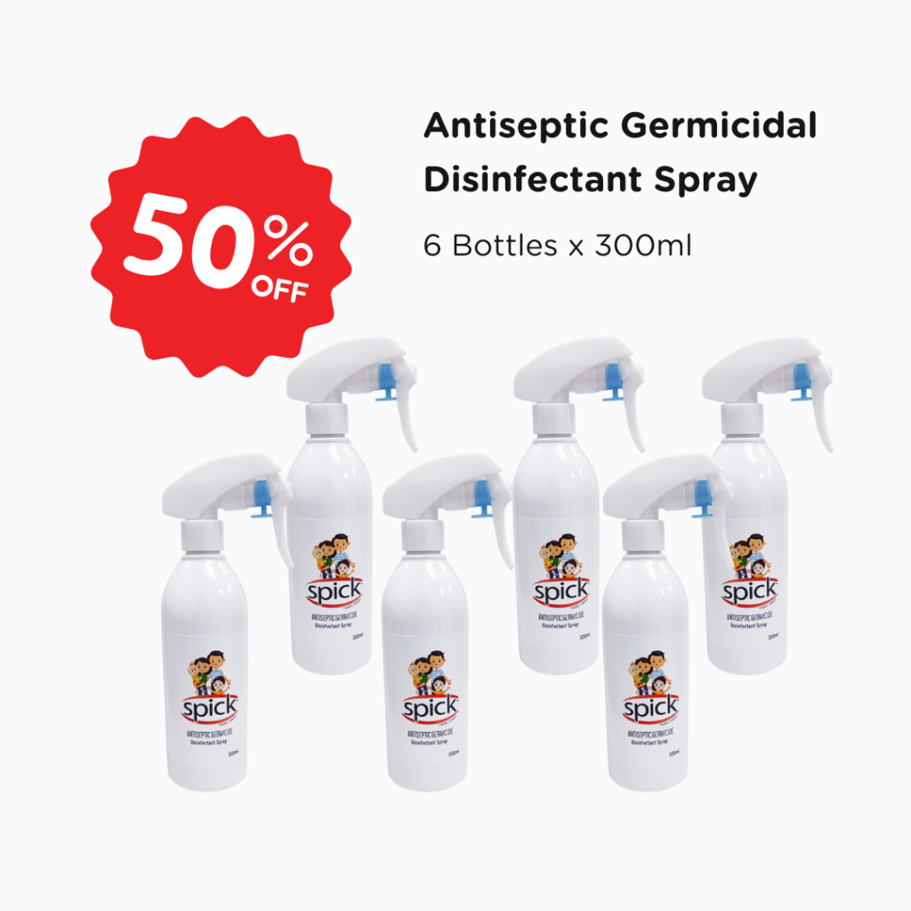 [Spick] Antiseptic Germicidal Disinfectant Sanitizer Spray (6 or 12x ...