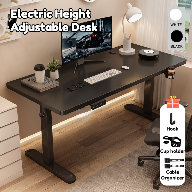 Height Adjustable Electric Desk Standing Desk Adjustable Table Height ...
