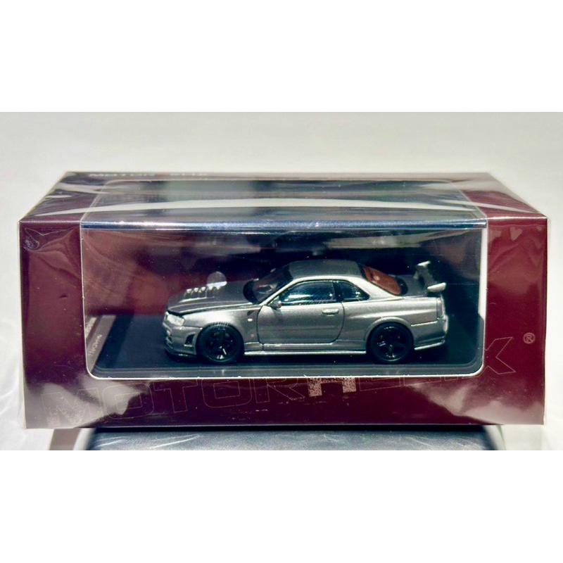 1/64 MotorHelix Nismo Skyline R34 GTR Omori CRS Gun Grey Mini GT Hotwheels | Shopee Singapore
