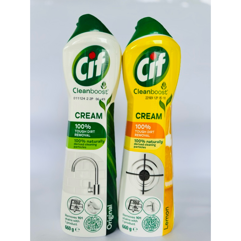 Cif Cream Multi Surface Cleaner Stain Remover, 660G | Shopee Singapore