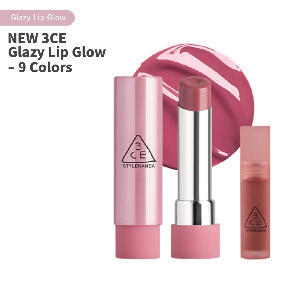 [ 3CE ] NEW 3CE Glazy Lip Glow – 9 Colors | Shopee Singapore