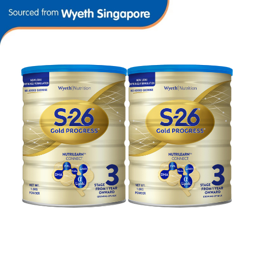 [Bundle of 2] Wyeth Nutrition S-26 Gold Progress Stage 3 Growing Up ...