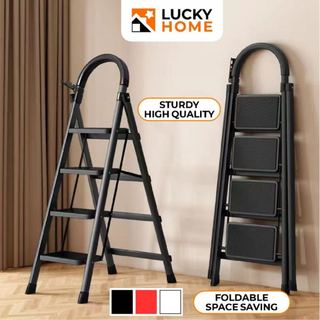 🇸🇬Lucky Home🔥Stool Step Foldable Ladder Anti-Slip Carbon Steel ...