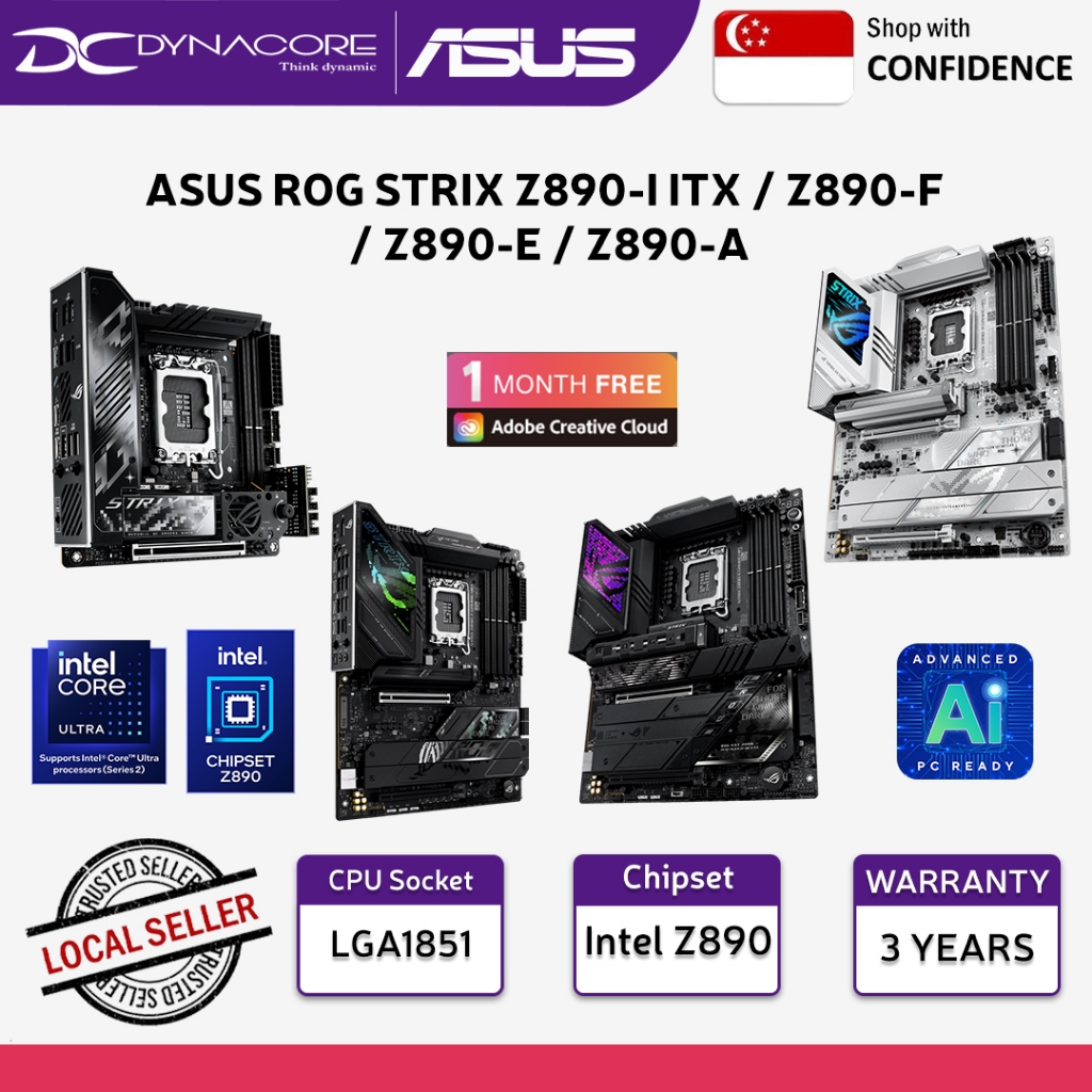 ASUS ROG STRIX Z890-I ITX / Z890-F / Z890-E / Z890-A ATX Gaming WIFI ...