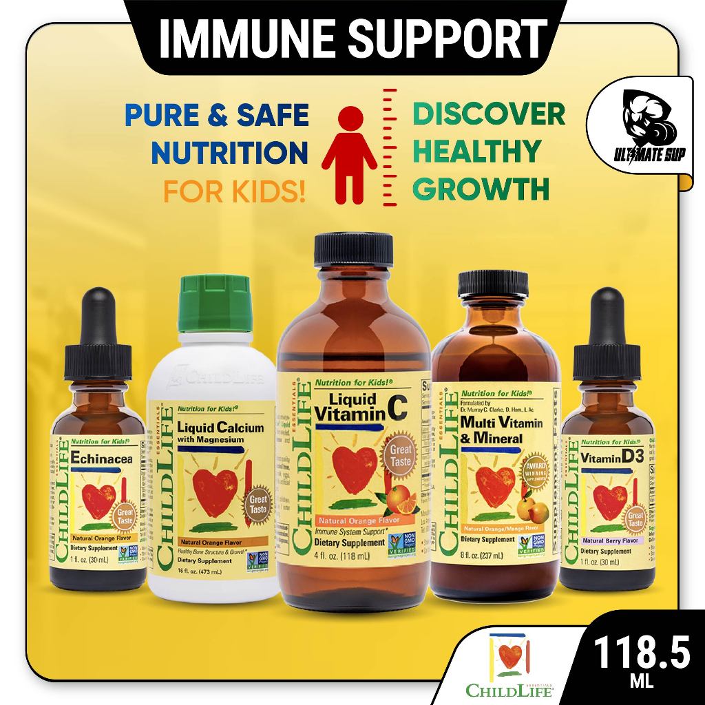 ChildLife, Essentials, Liquid Vitamin C Nutrition for Kids, Support ...