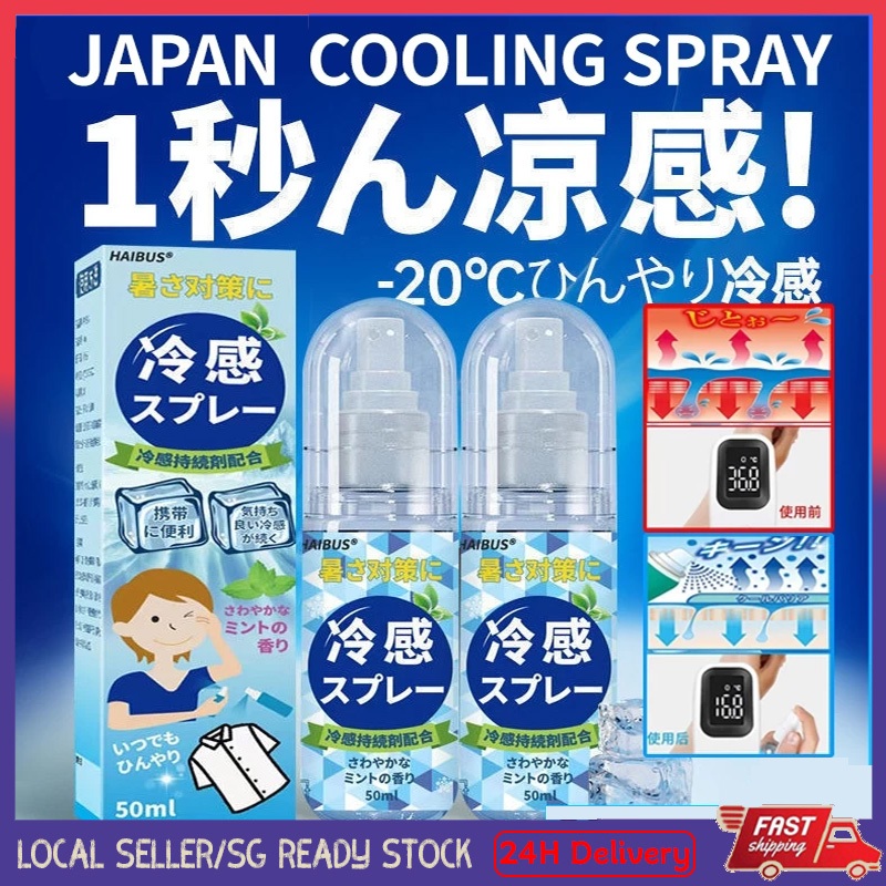 🇸🇬 [READY STOCK]Japan Cooling menthol body spray 50ml / Instant -20 ...