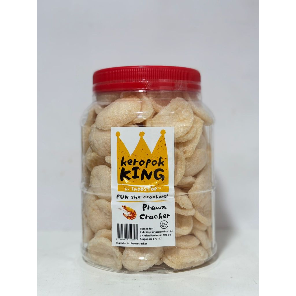 Keropok King (Fried) Prawn Cracker 180 GR (Tub) | Shopee Singapore
