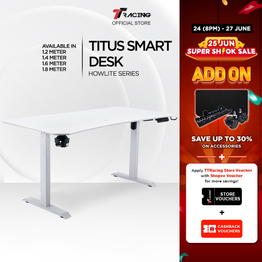[SG Seller] [CLEARANCE] TTRacing Titus Smart Ergonomic Standing Desk ...