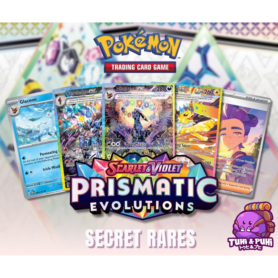 [Pokemon TCG] SV8.5 English Prismatic Evolution Secret Poke/Master Ball Rare & Singles (Umbreon ...