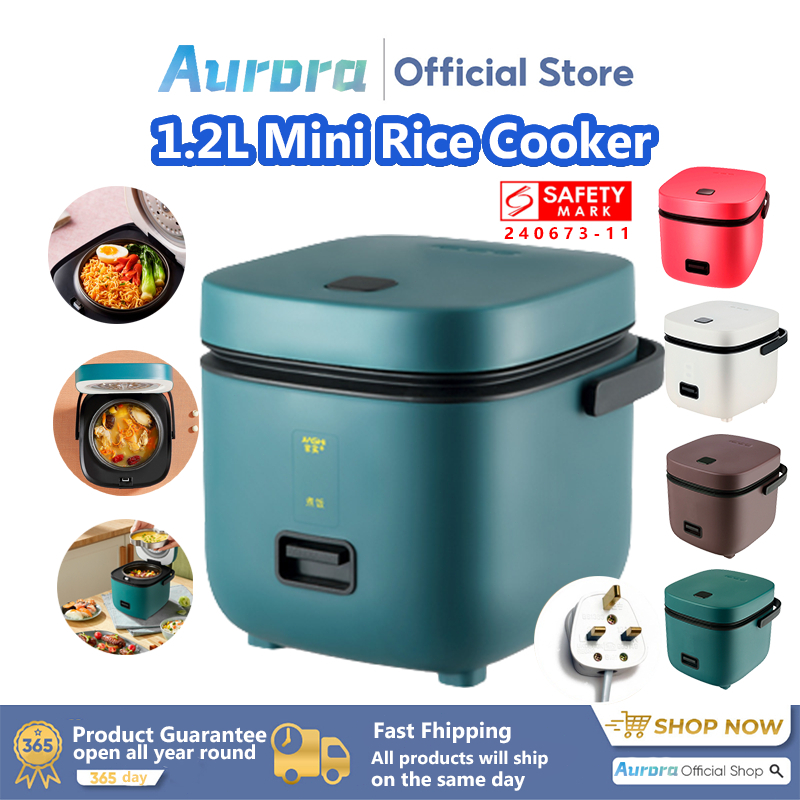 SG Stock 1.2L Mini Rice Cooker Retro Multifunctional Food Grade Non ...