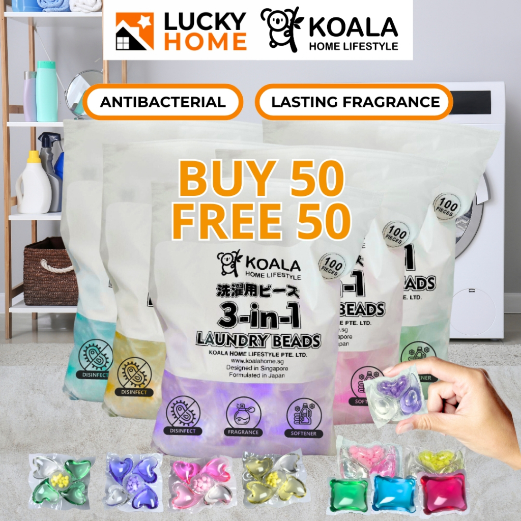 🇸🇬Lucky Home🔥 Laundry Capsules Detergent Capsules 3 in 1 Fragrance ...