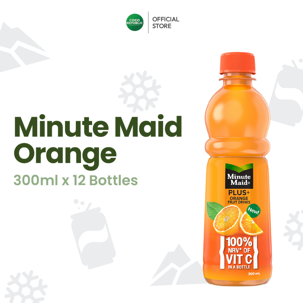 Minute Maid Orange (300ml x 12 Bottles / 300ml x 24 Bottles) | Shopee Singapore