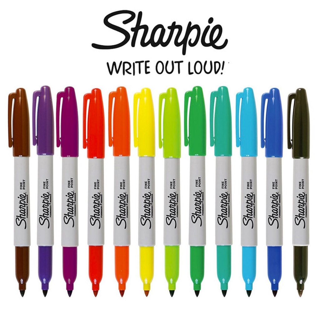 Sharpie Permanent Marker Pen Fine Point Singles Open Stock - All ...