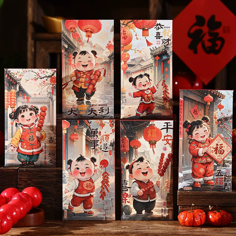 [SG STOCK] 2025 CNY Snake red packet,MIX AND MATCH | 6 Design / Pkt ...