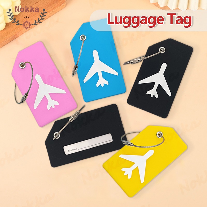 【SG】Silicone Luggage Tag Anti-Loss Baggage Tag Suitcase Identifiers ...