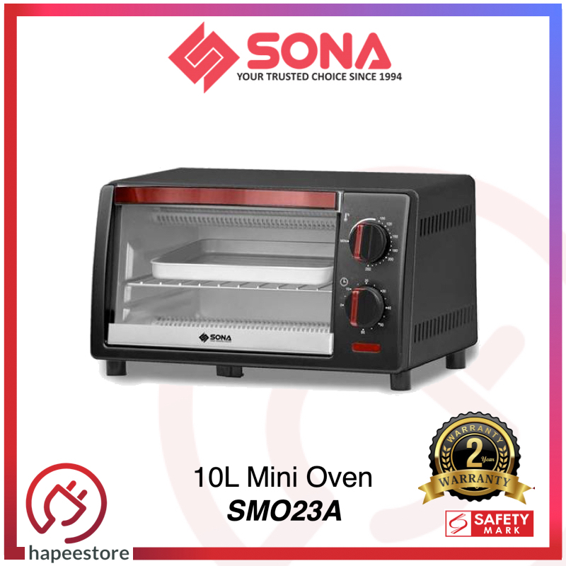 Sona 10L Mini Toaster Oven - SMO23A SMO 23A (2 Years Warranty) | Shopee ...