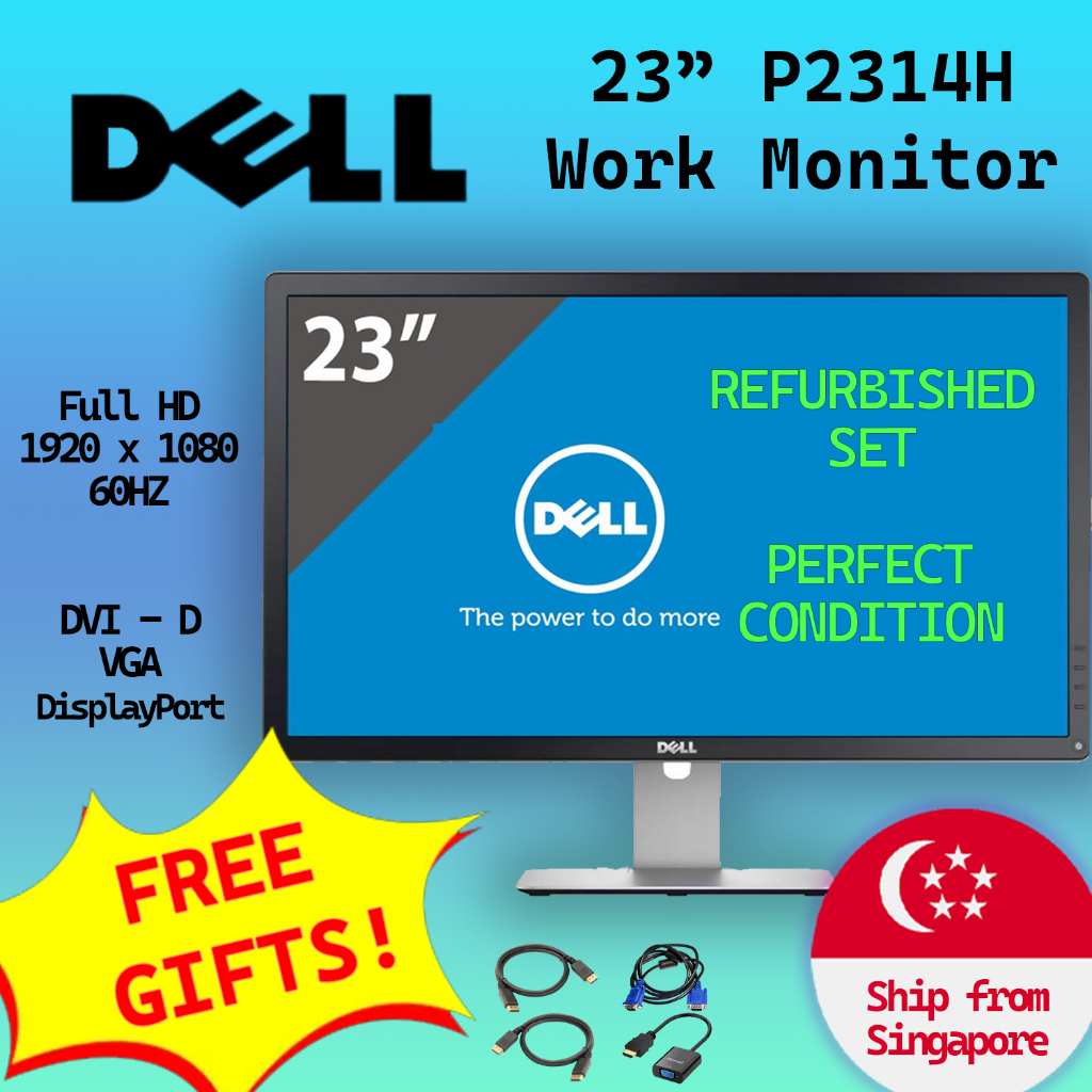 [REFURBISH] Dell 23-Inch DisplayPort Monitor P2314h Full HD Computer ...