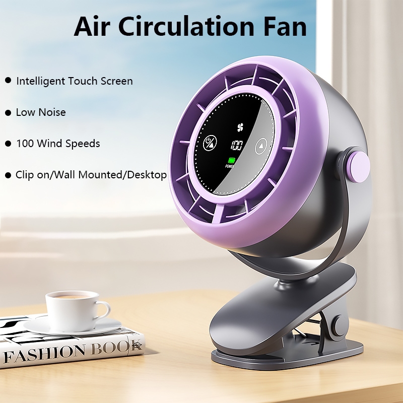 [SG Stock] Clip Fan 100 Wind Speeds USB Desk Fan Portable Wall Fan ...