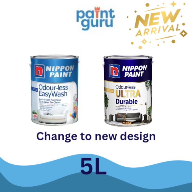 Nippon Paint Odourless Ultra Durable 5Liters | Shopee Singapore