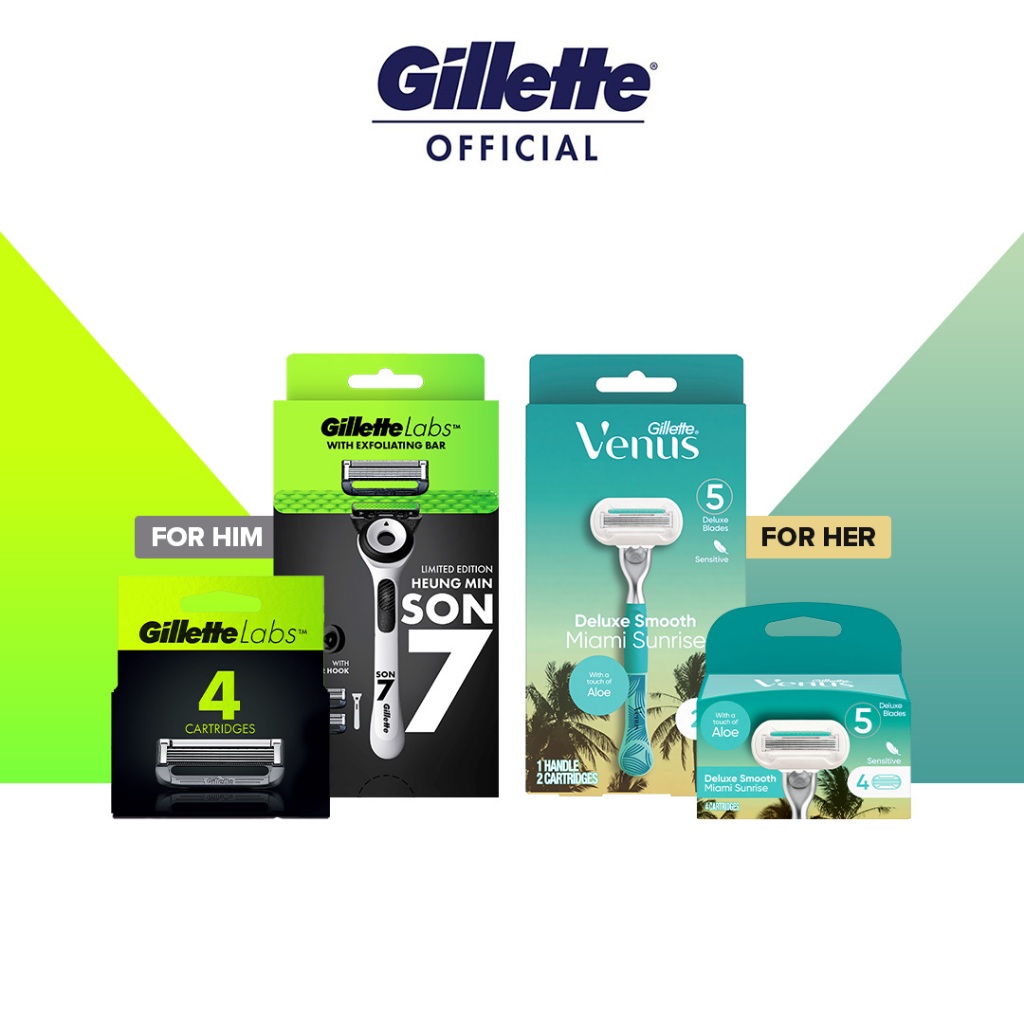 [Couple Bundle] Gillette Venus Sensitive Blade Refills, 4 count ...