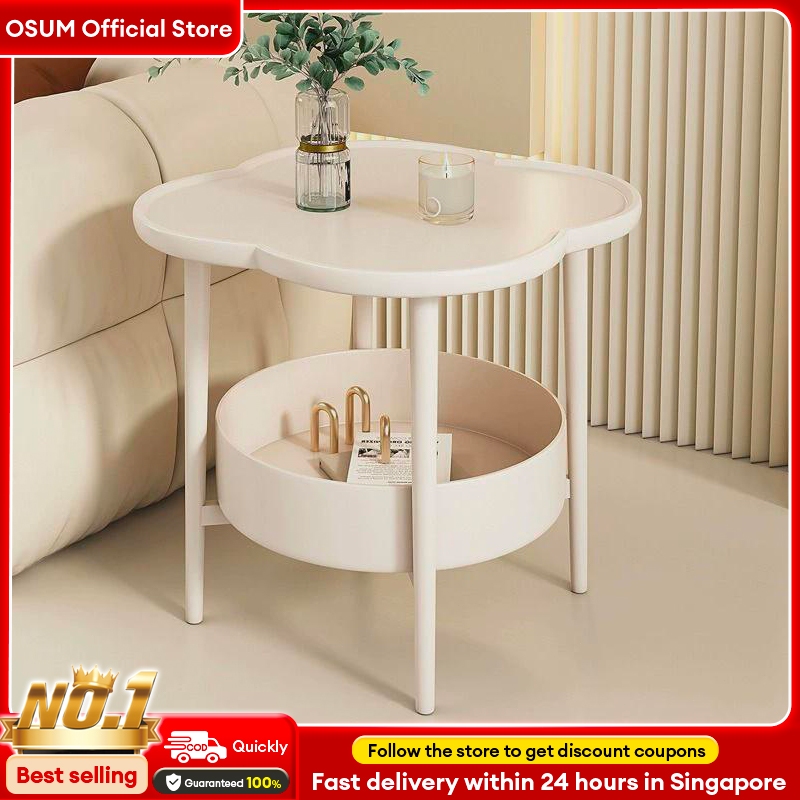 Four Leaf Clover Coffee Table Coffee Desk Bedroom Simple Portable Small Coffee Table Storage ...