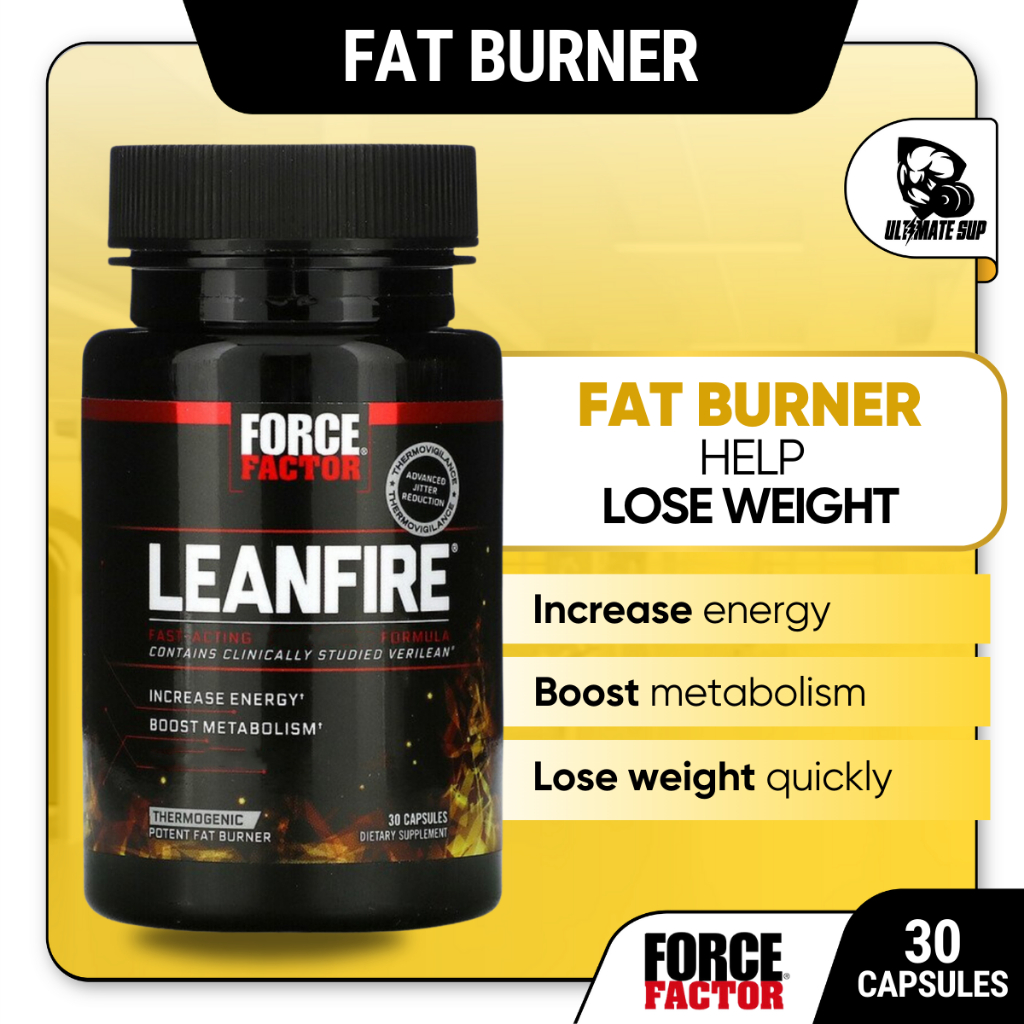 Force Factor, LeanFire, Fat Burner help Lose Weight, Metabolism Booster, Energy & Weight Loss ...