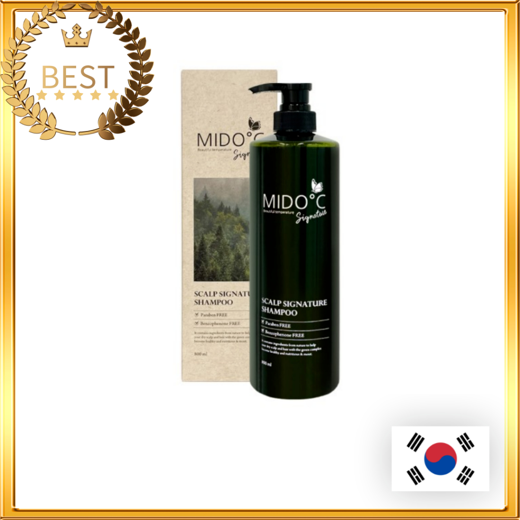 [Mido-C] Scalp Signature Premium Anti Hair Loss Shampoo 800ml / MidoC | Shopee Singapore