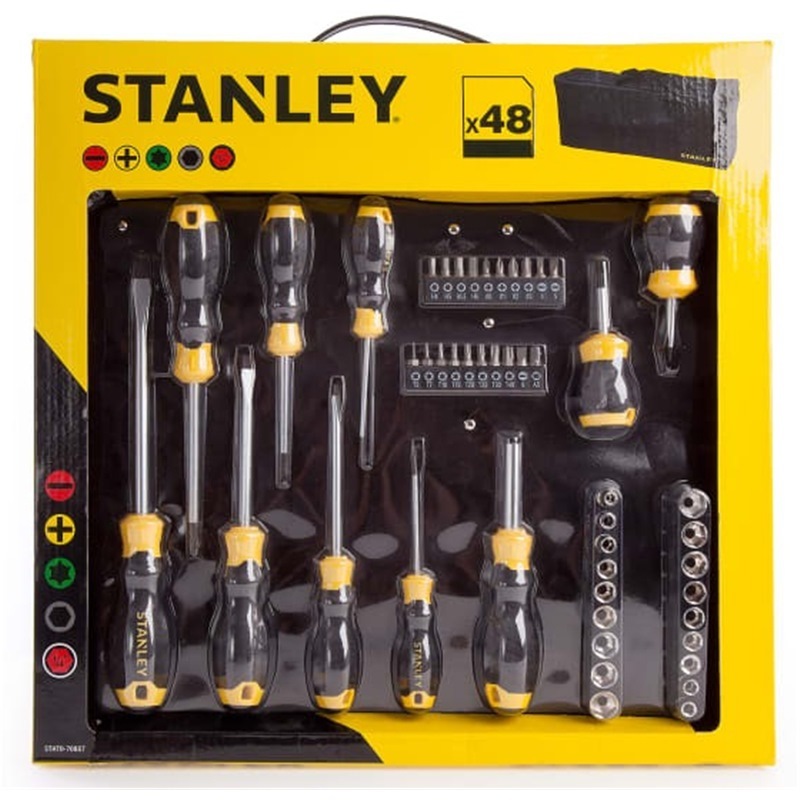 STANLEY 48-PC SCREWDRIVER KIT WITH BAG STHT0-70887 | Shopee Singapore
